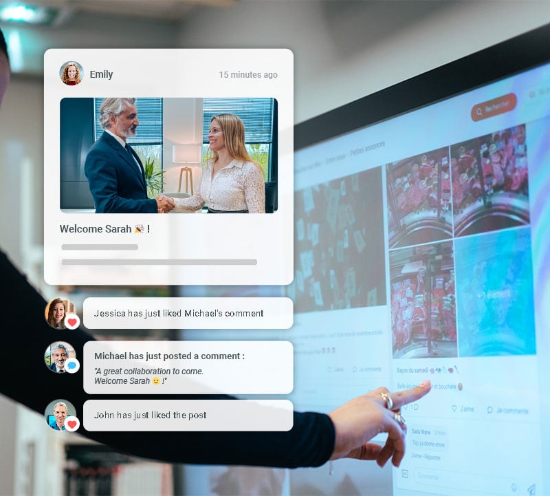 Posts feature on the Steeple collaborative platform